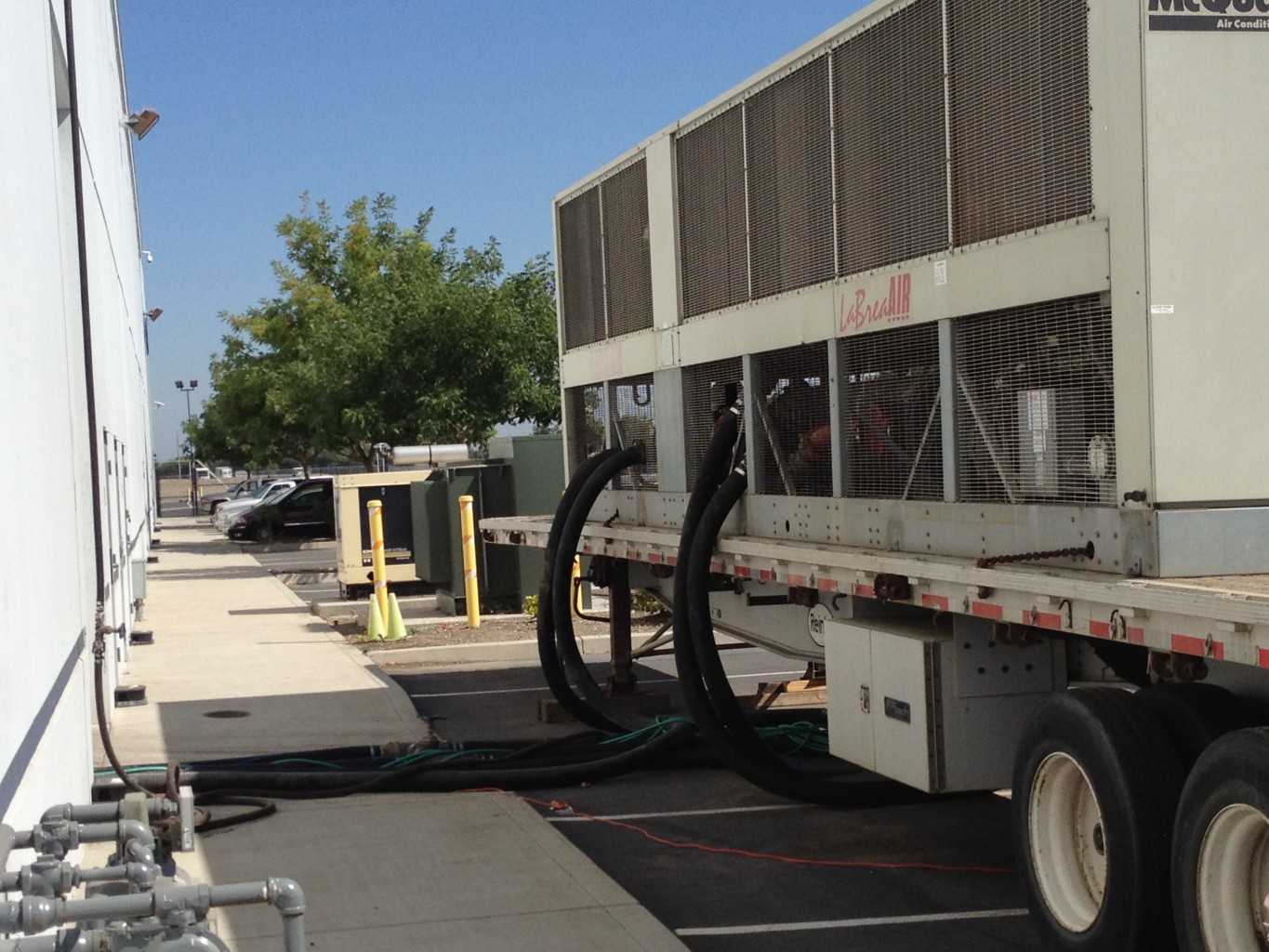 Large Air Cooled Chiller Installation - La Brea Air