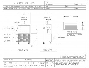 10 Ton Air Handler Cart - La Brea Air